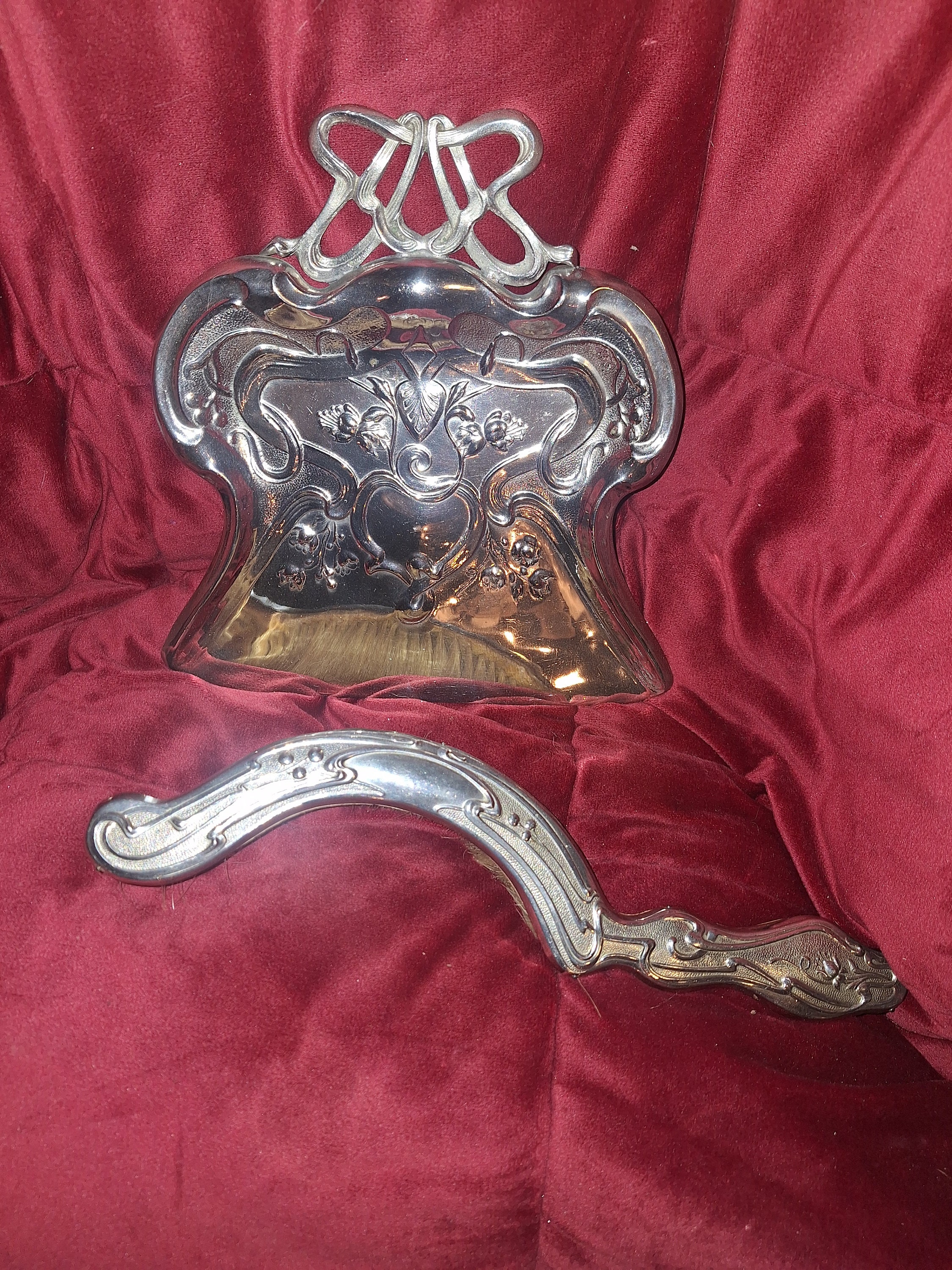 Vintage Victorian Silent Butler or Crumb Catcher, Pan & Brush - Etsy