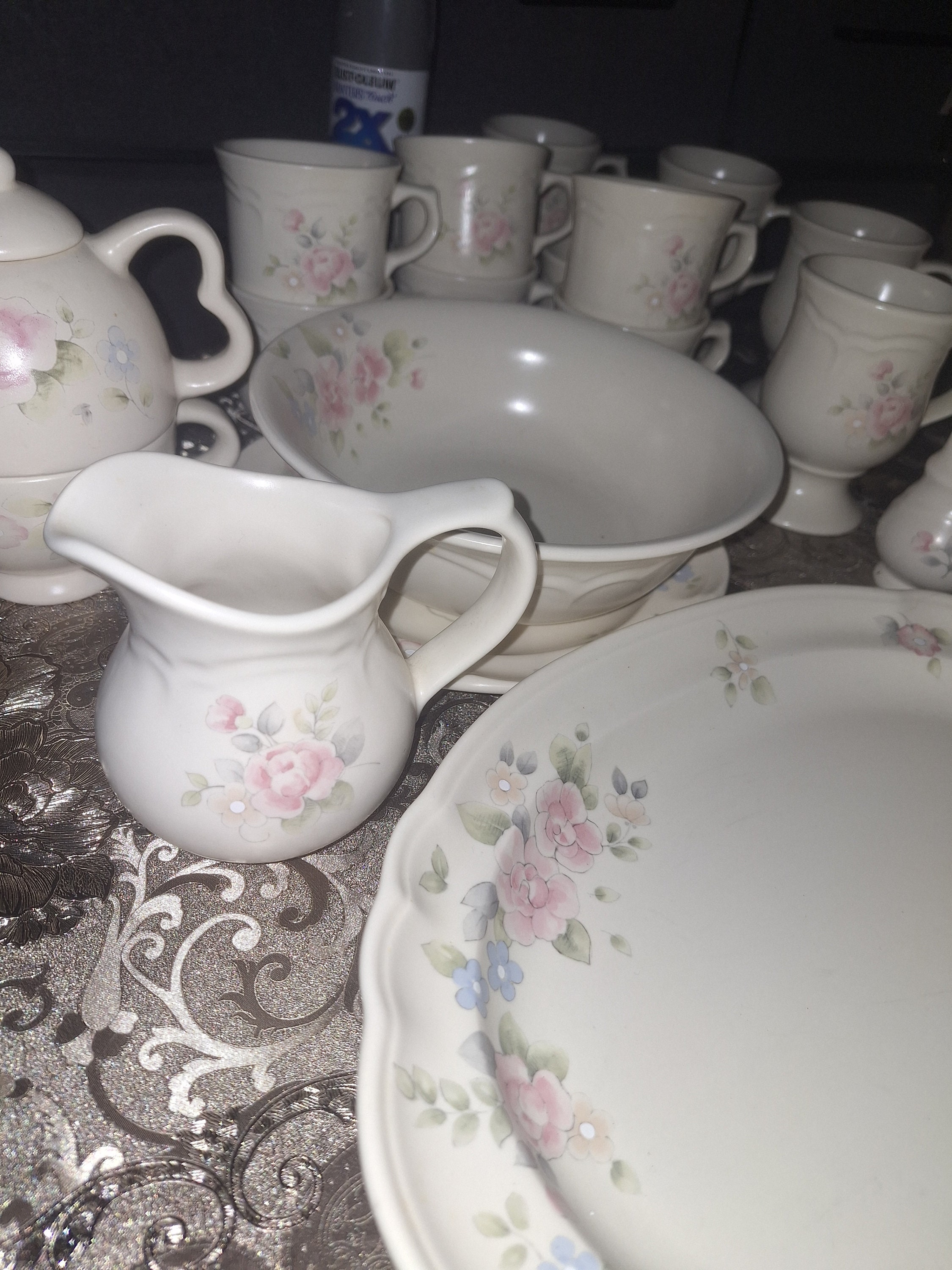 Pfaltzgraff Tea Rose Fine China, Dinnerware - Etsy