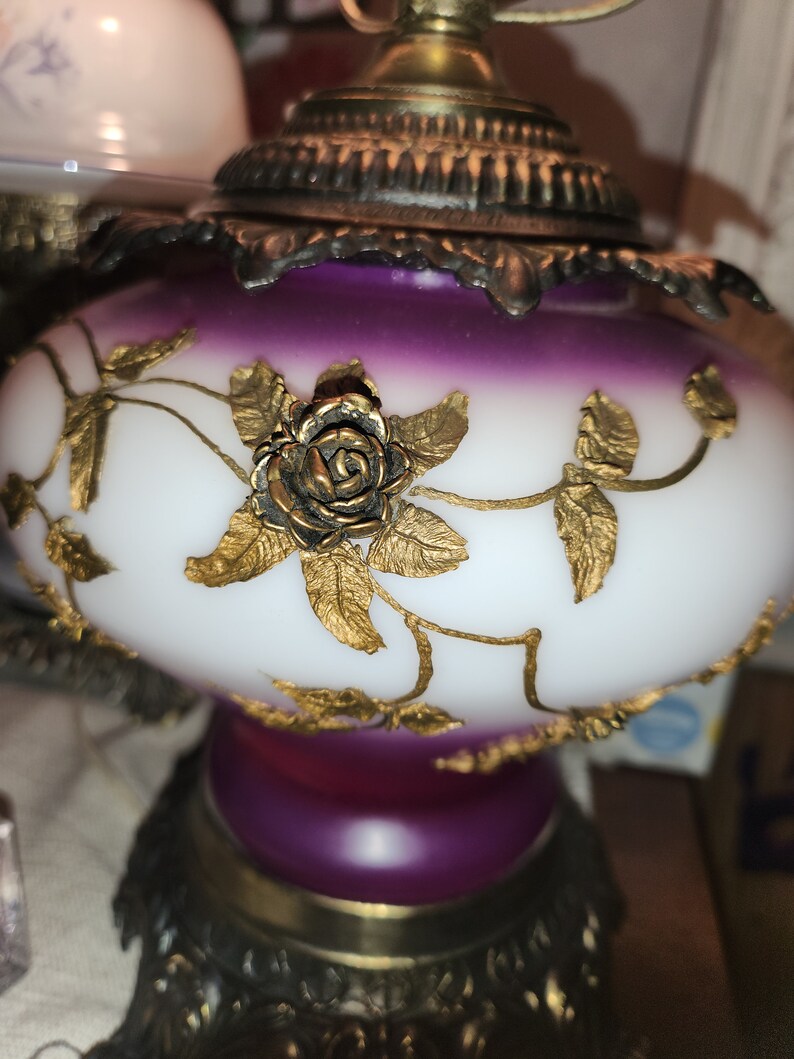 Gorgeous Gone With the Wind Purple Parlor Lamp - Etsy
