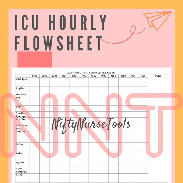 Hourly Rounding Template - Etsy