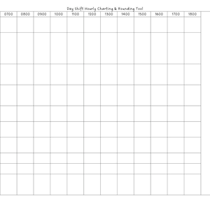 Basic Hourly Rounding and Charting Tool for Nurses - Digital Download ...