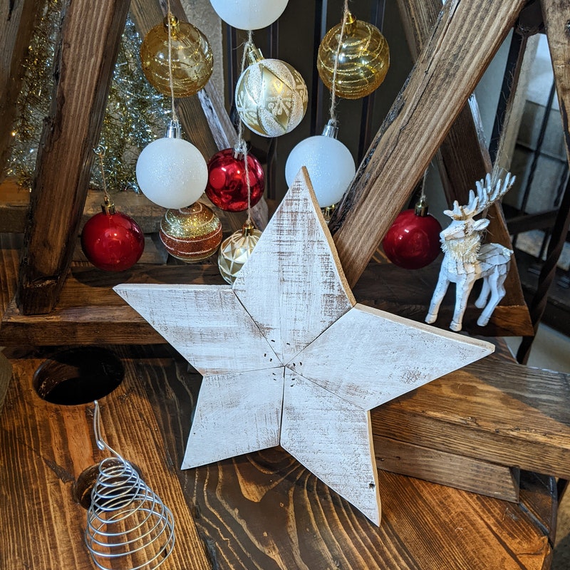 Rustic Tree Topper - Etsy