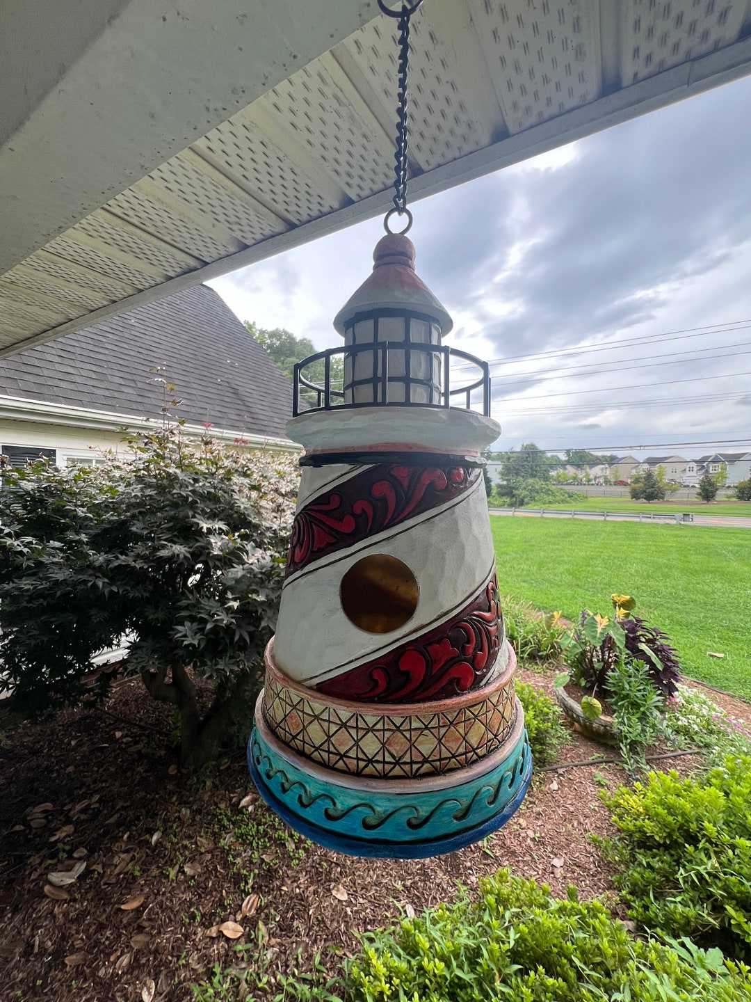 Jim Shore Lighthouse Hanging Birdhouse - Etsy