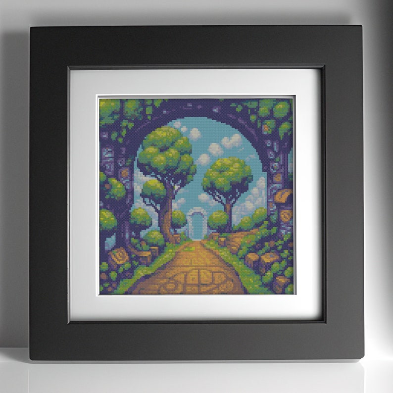 Ancient Stone Portal, Gateway Arch, Runes, Trees, Realm Entrance ...