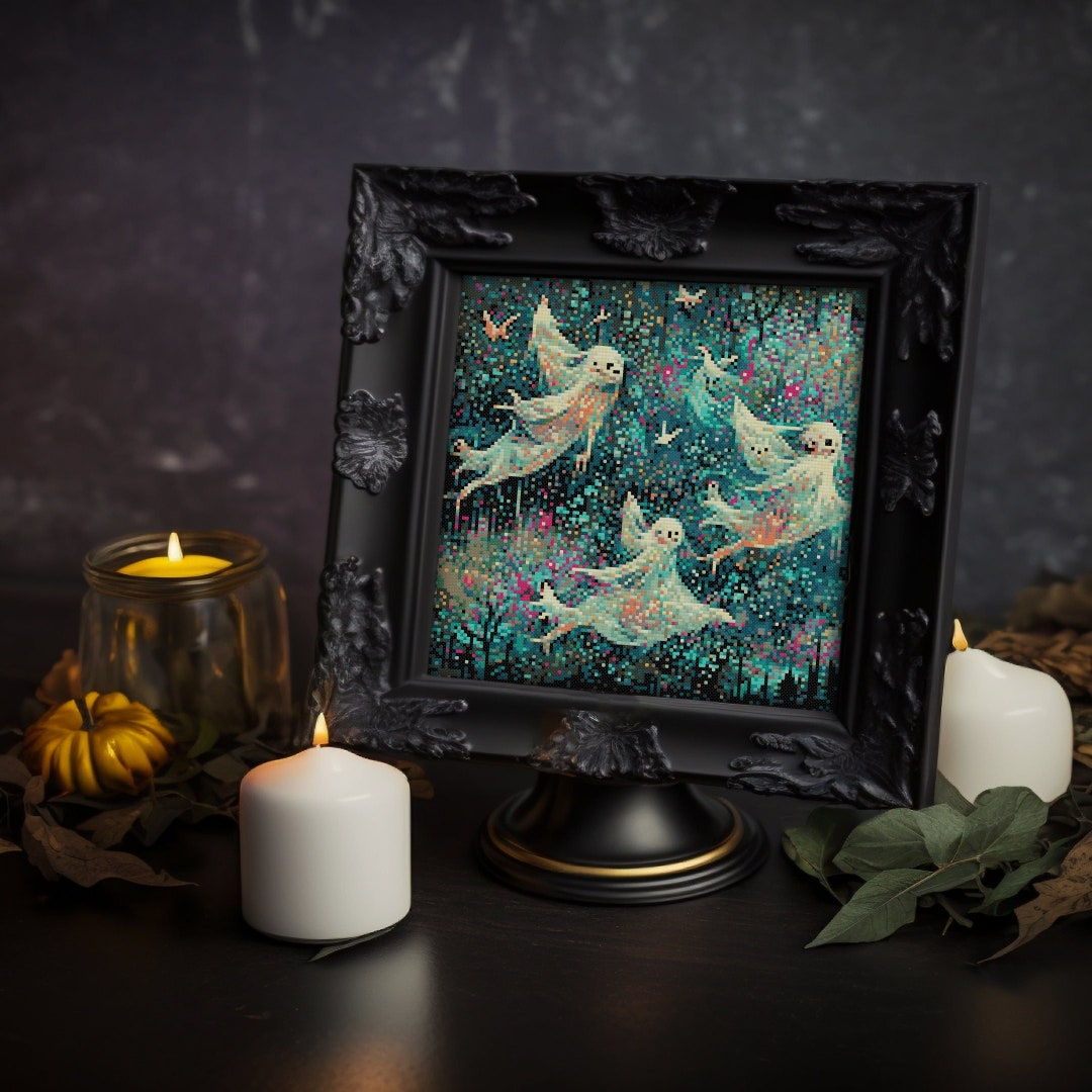 Phantom Soaring, Spirit Hovering, Ghostly Flight, Ghosts Flying Through the Air, Haunting ...