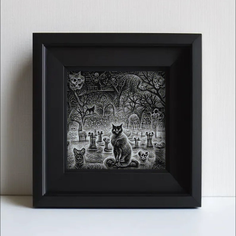 Dead Cat, Feline, Puss, Cemetery, Underworld, Ghosts, Spirits, Shadows ...