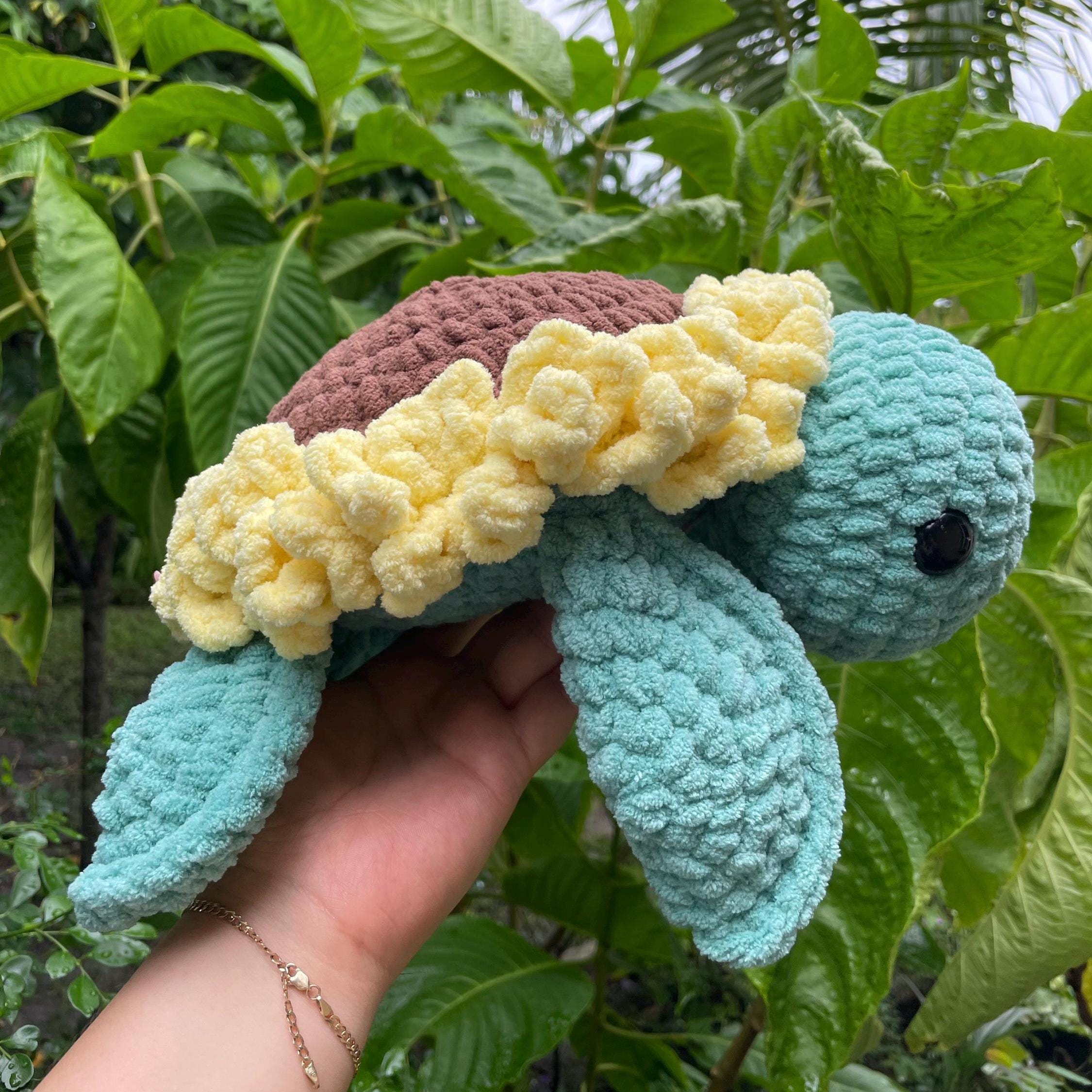 Crochet Sunflower Sea Turtle - Etsy