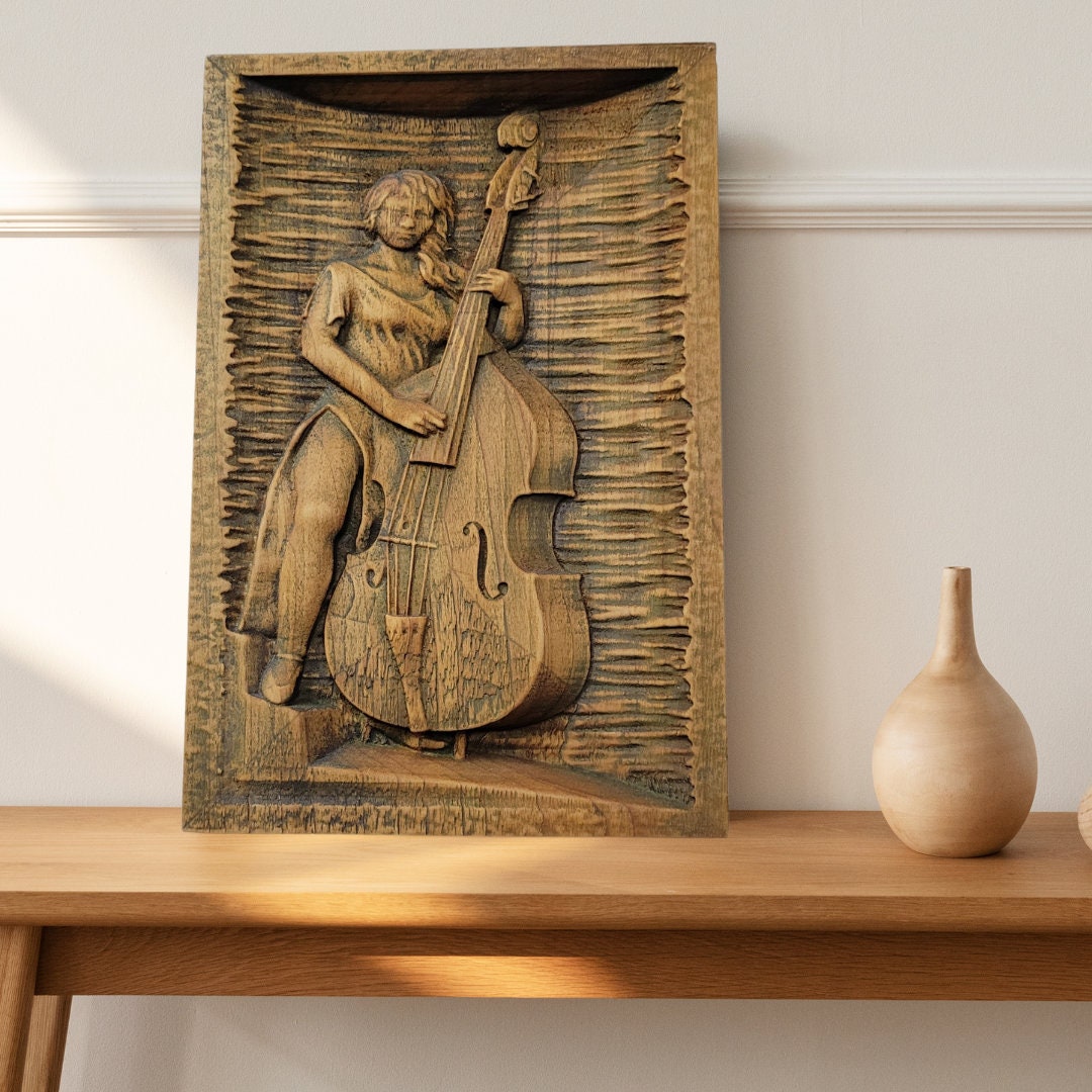 Wood Carving Wall Decor, Modern Wooden,wall Art,wooden Relief, Living ...