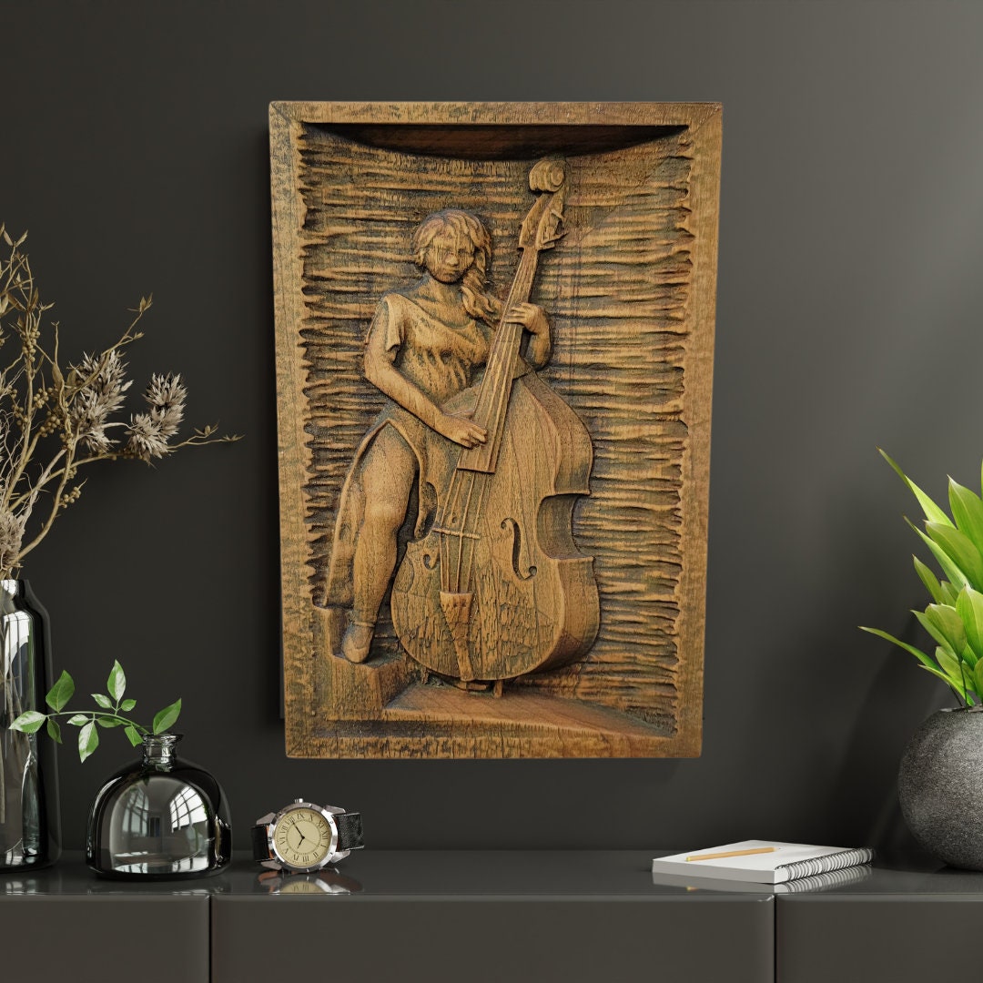 Wood Carving Wall Decor, Modern Wooden,wall Art,wooden Relief, Living ...