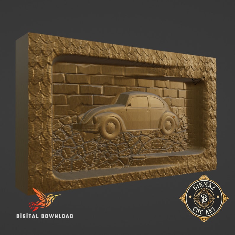 3d Classic Car Model 3d Stl Model for Cnc Machine Artcam - Etsy
