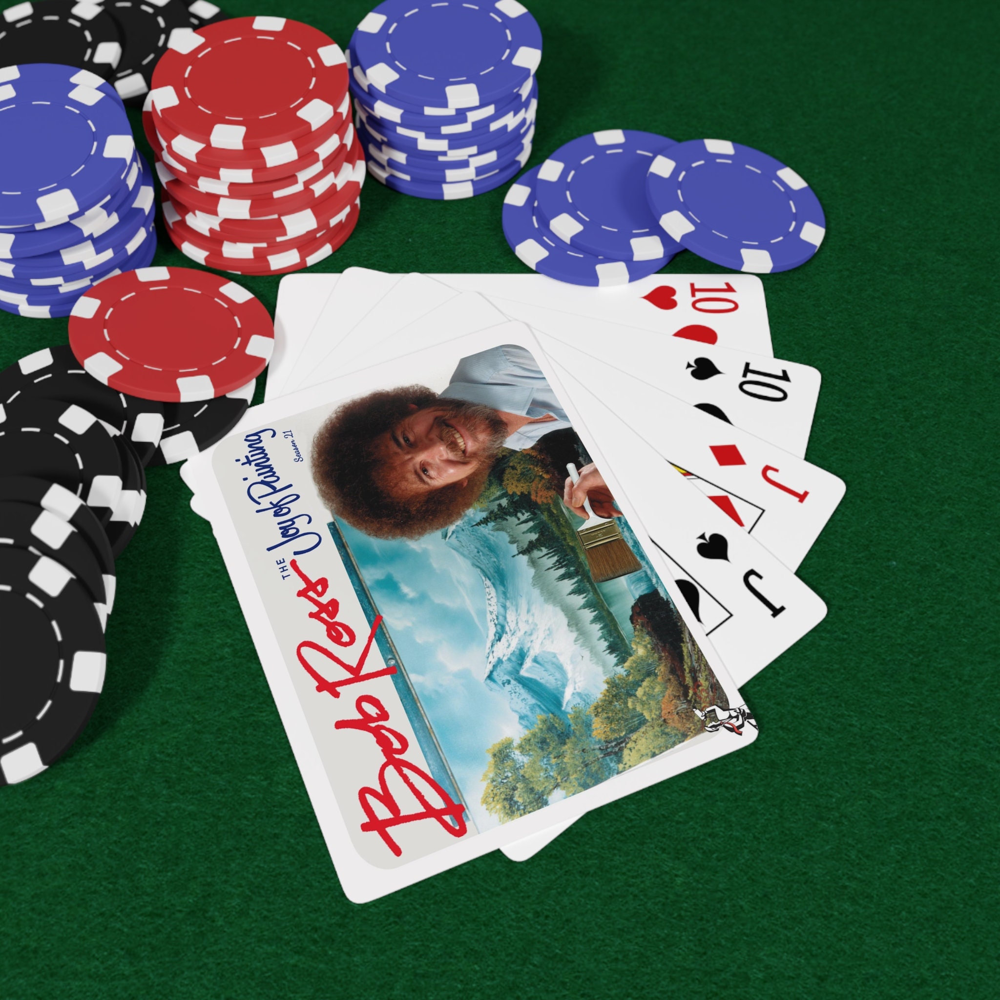 Bob Ross Playing Cards - Etsy
