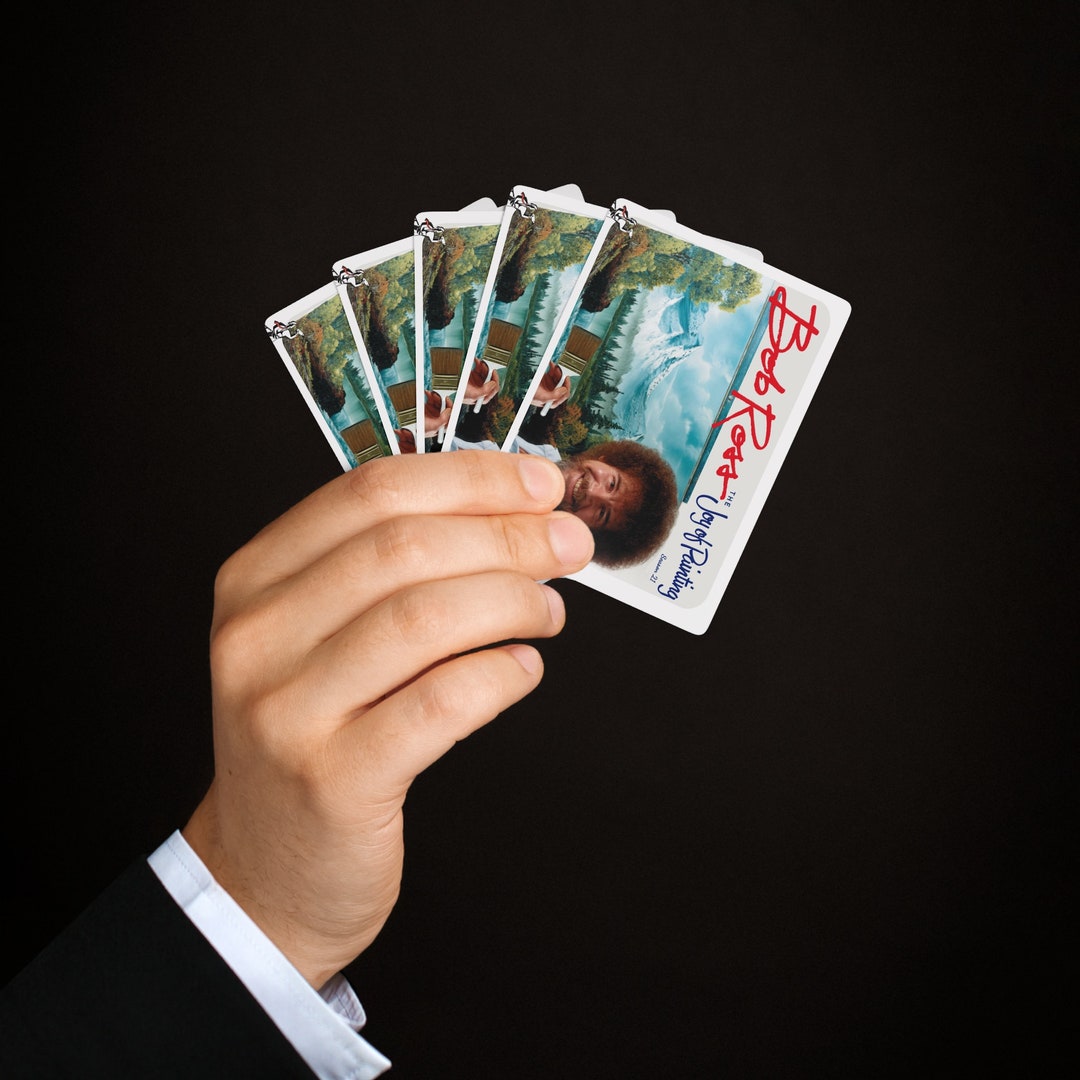 Bob Ross Playing Cards - Etsy