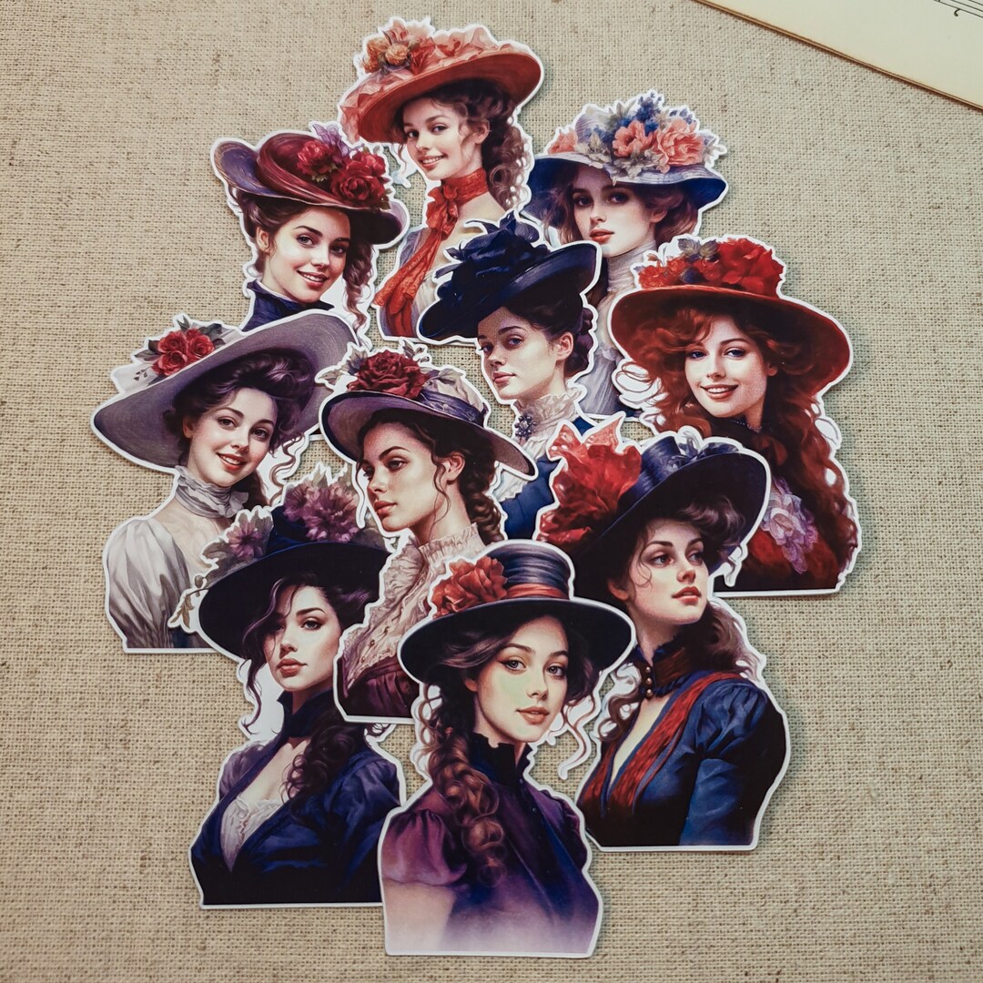 Stickers | Victorian Ladies L Stickers | Girl Stickers | People ...