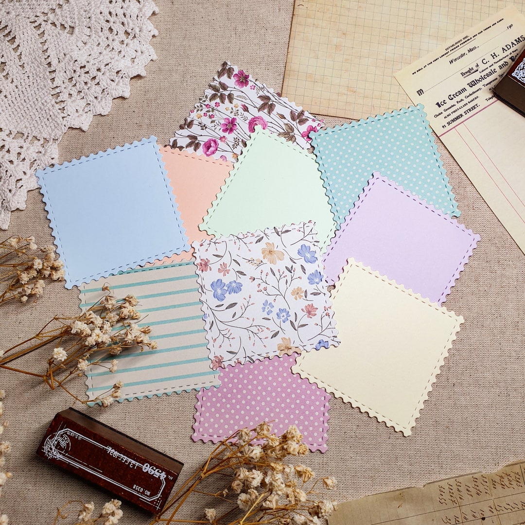 Set of 5 Die Cut I Square Stamps I Die Cuts I Paper Die Cuts I Card ...