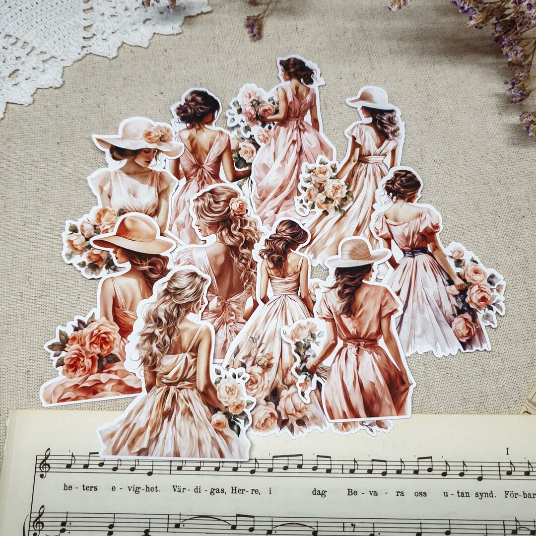 Stickers | Girls With Roses | Girl Stickers | People Stickers I Roses I ...