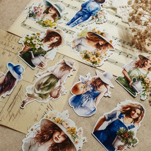 Stickers | Spring Girl Stickers | Spring Theme Stickers | Girl Stickers ...