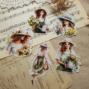 Stickers | Spring Girl Stickers | Spring Theme Stickers | Girl Stickers ...