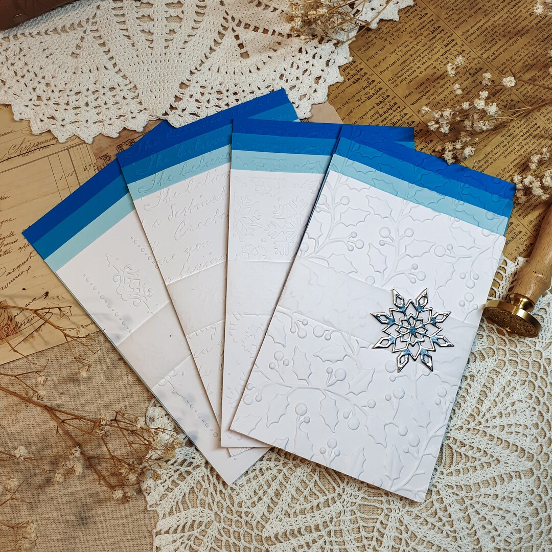 Winter Embossed 3D Paper I Embossed Cardstock I Card Making I ...