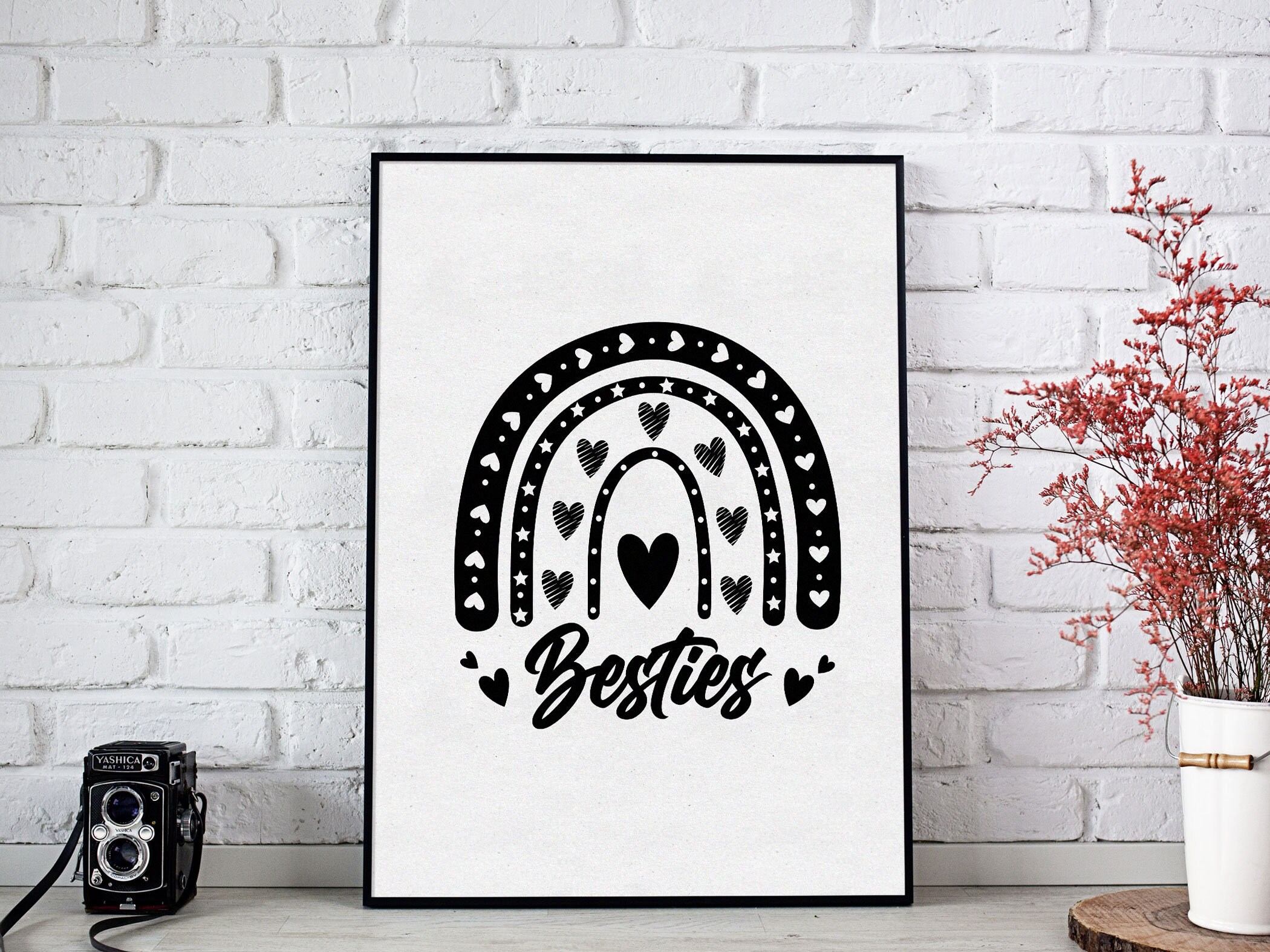 Rainbow Besties SVG, BFF Cutting File, Best Friends ,friendship PNG ...