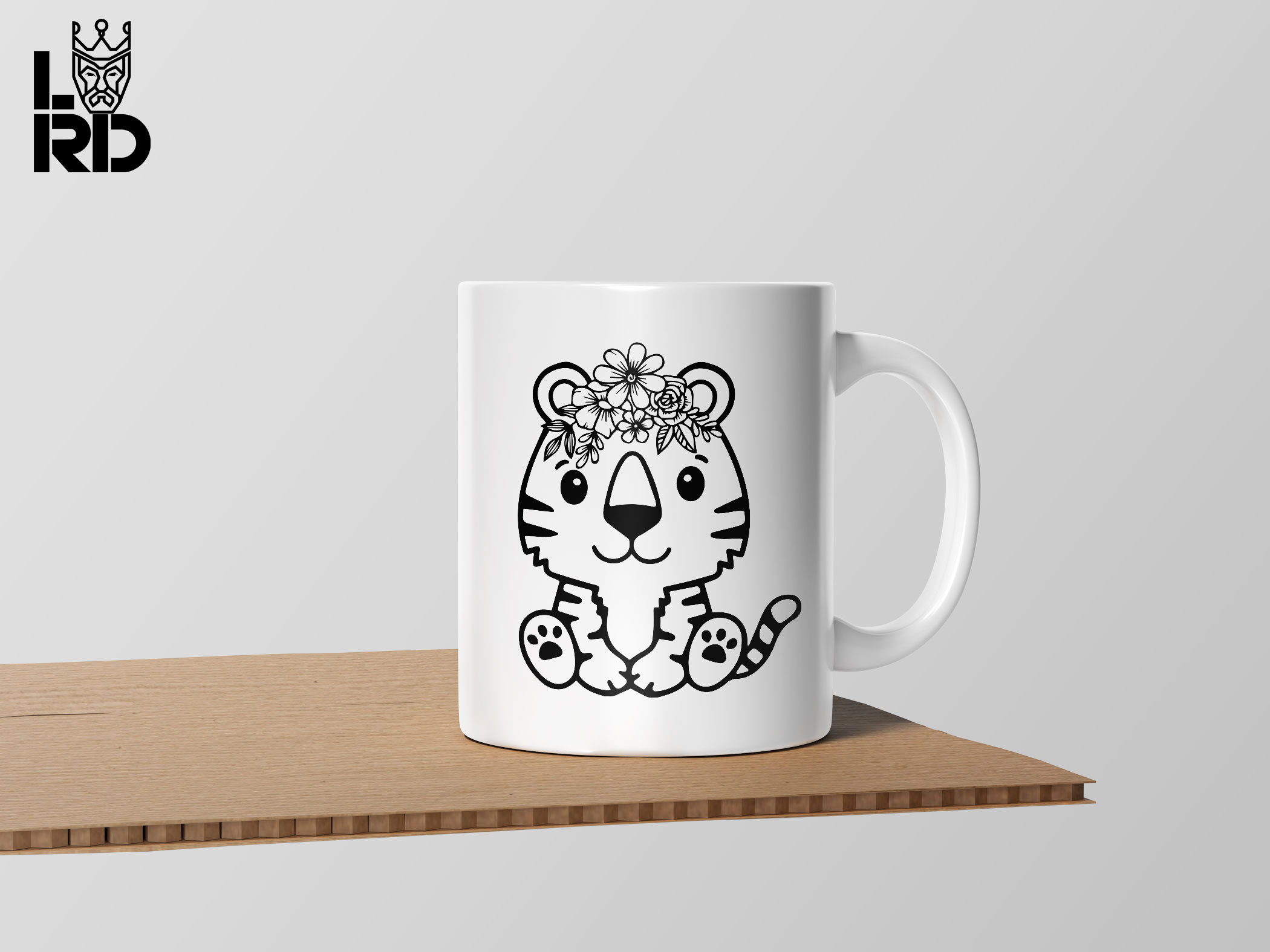 Baby Tiger SVG, Cute Tiger Girl, Animal Silhouette Cricut, Tiger With ...