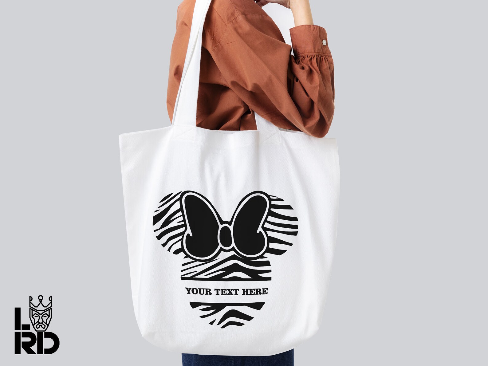 Cartoon Mouse Stripes Monogaram SVG, Mouse Head Monogram, Your Text ...