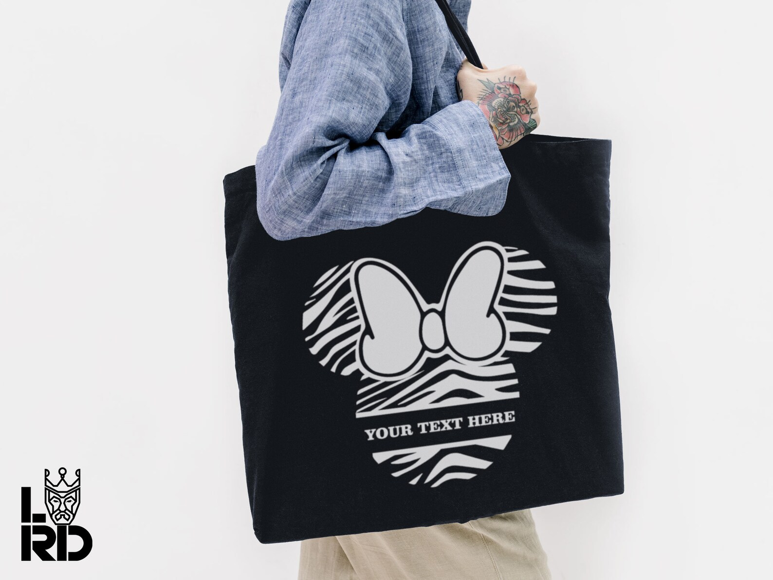 Cartoon Mouse Stripes Monogaram SVG, Mouse Head Monogram, Your Text ...