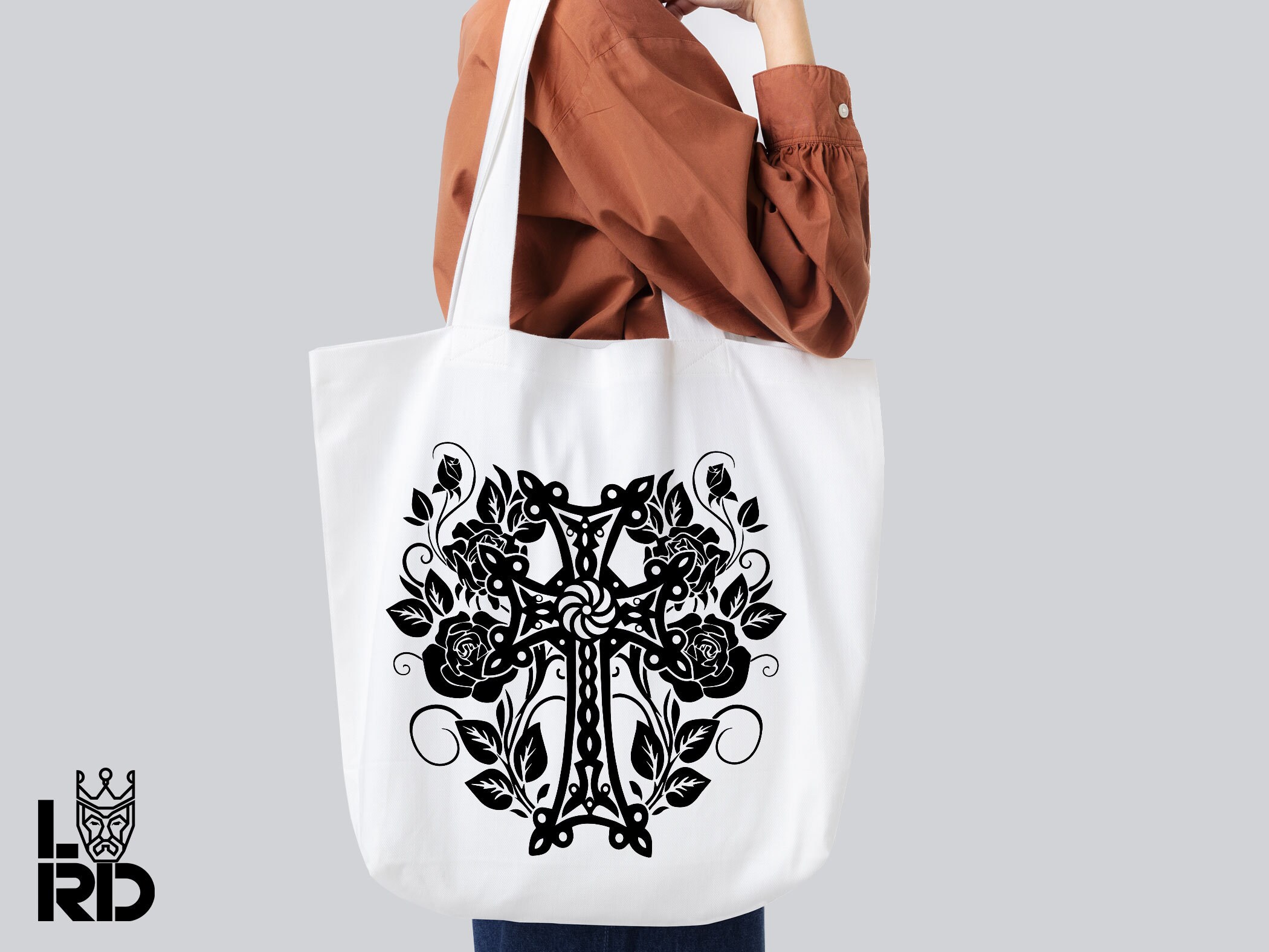 Cross With Roses SVG, Cross SVG File, Christian PNG, Religious Cross ...