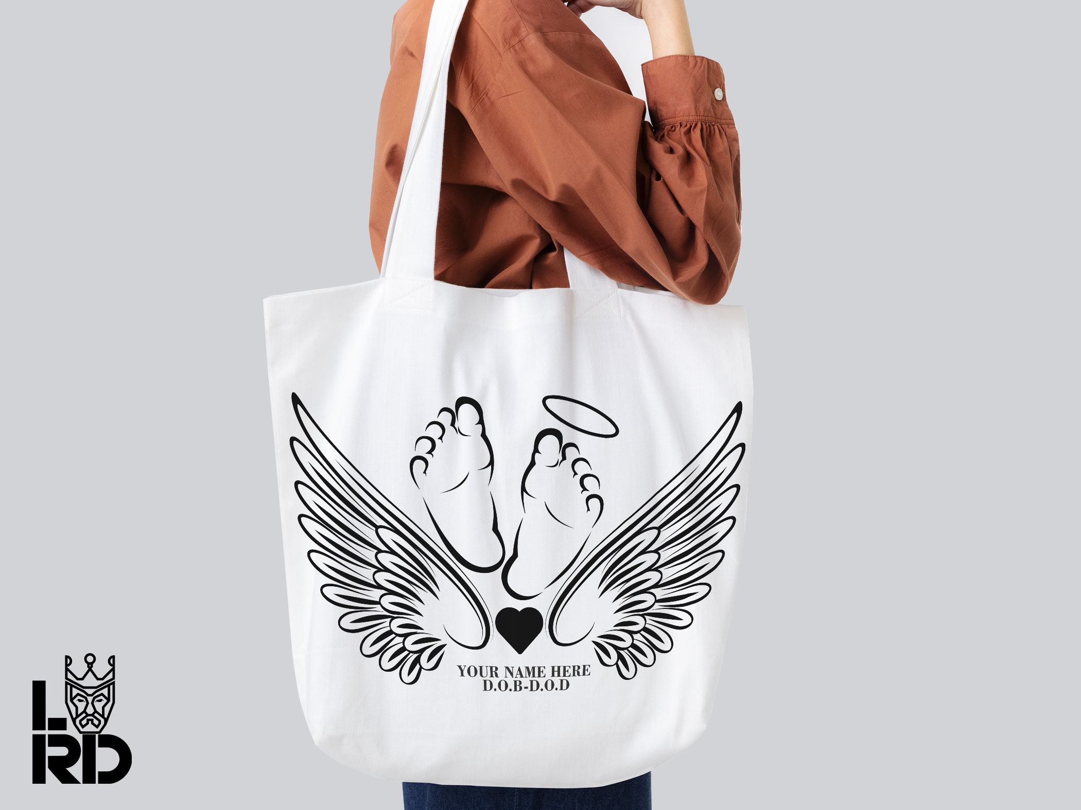 Baby Feet Angel Wings Svg, Infant Baby Loss Angel Miscarriages Svg ...