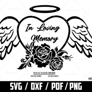 Memorial SVG, in Loving Memory SVG, Goodbye Love, Remembrance PNG ...