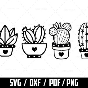 Cactus SVG Bundle: Plants Cut File (digital Download) - Etsy