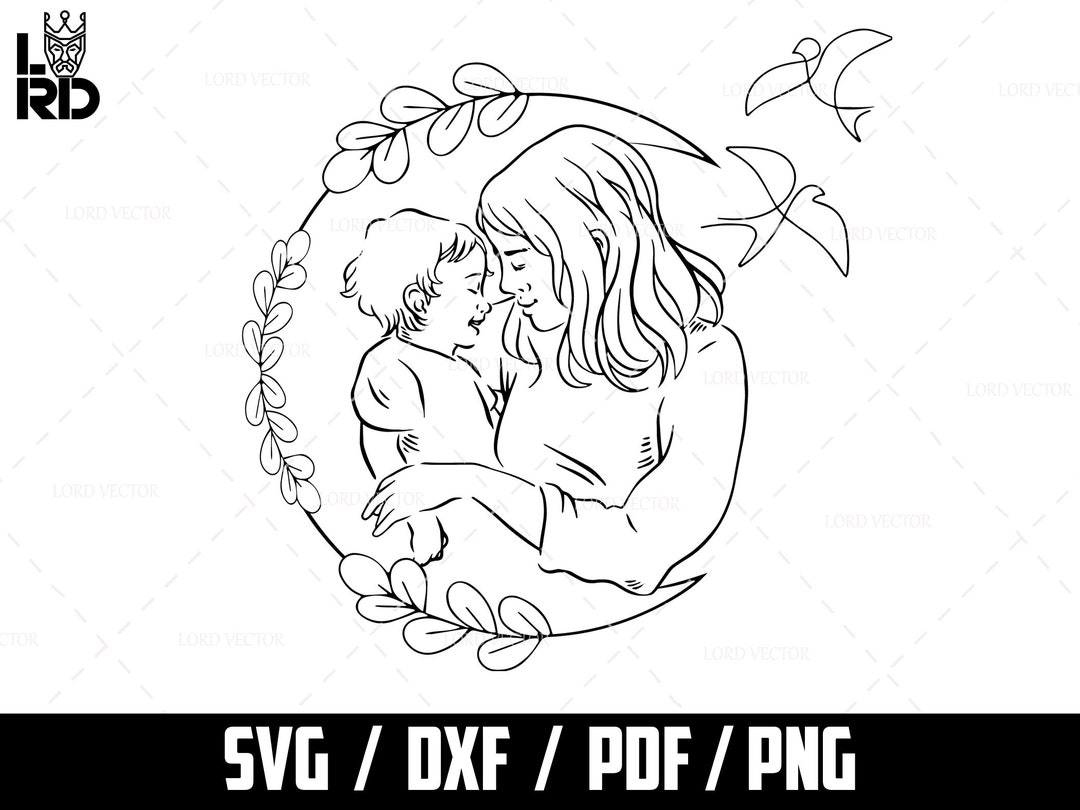 Mom Outline SVG, Mommy Shirt Design Svg, Gift for Mom Svg, Mom ...