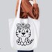 Baby Tiger SVG, Cute Tiger Girl, Animal Silhouette Cricut, Tiger With ...