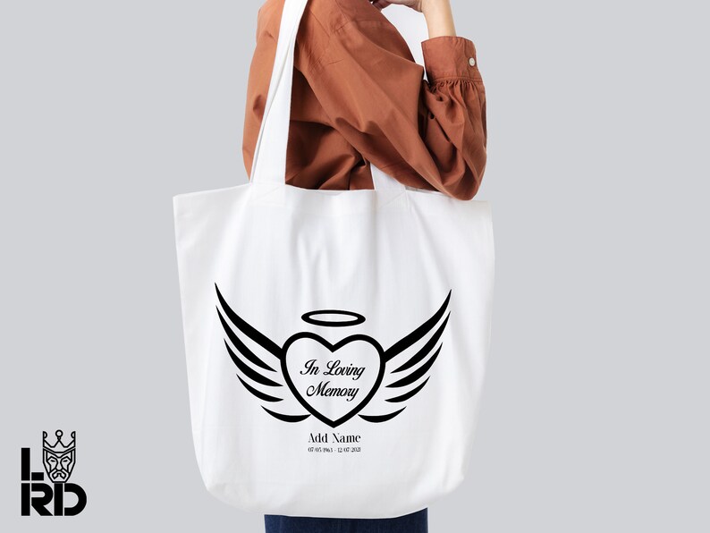 In Loving Memory SVG, Memorial PNG, Angel Wings Memorial, Goodbye SVG ...