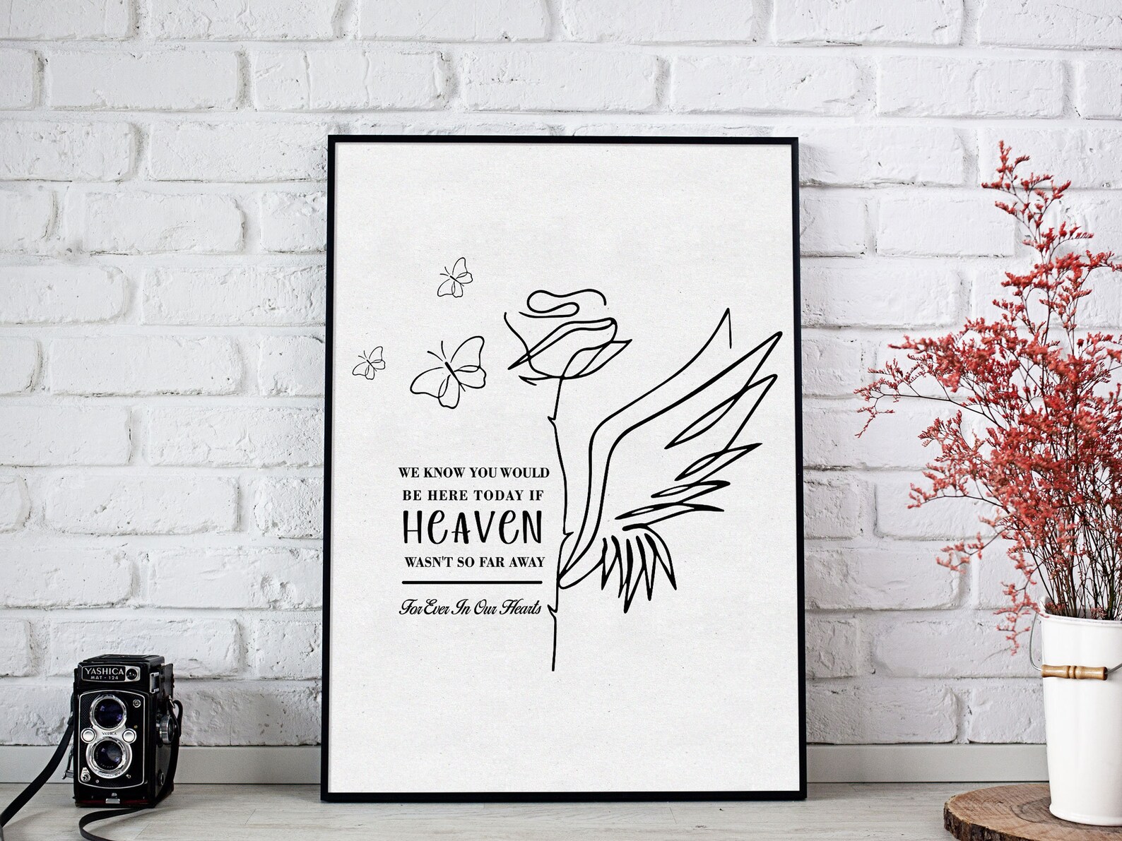 Memorial Roses SVG, in Loving Memory, Goodbye Love SVG, Line Art Roses ...