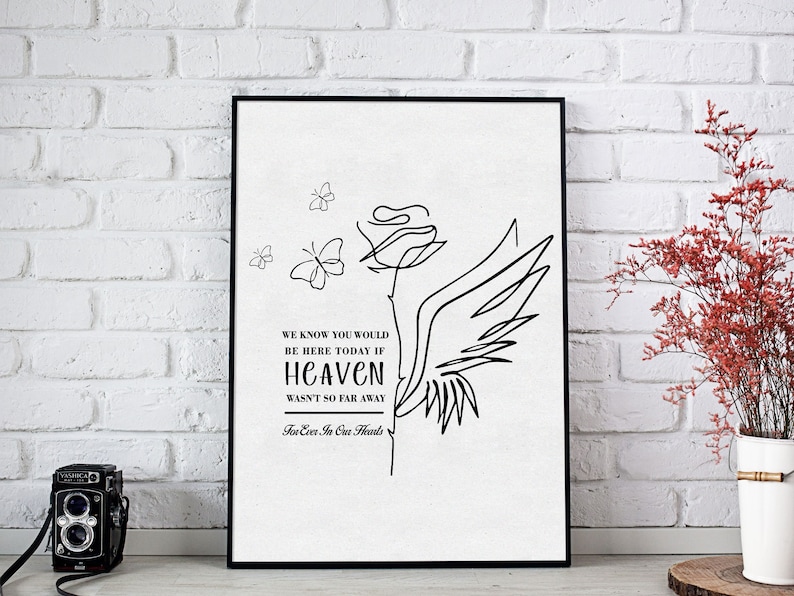 Memorial Roses SVG, in Loving Memory, Goodbye Love SVG, Line Art Roses ...