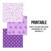 12 Purple Florals Digital Paper: Seamless, Printable, Free for Personal ...