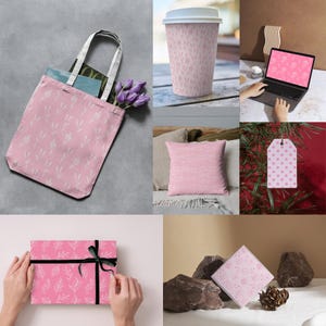 12 Pink Florals Digital Paper: Seamless, Printable, Free for Personal ...