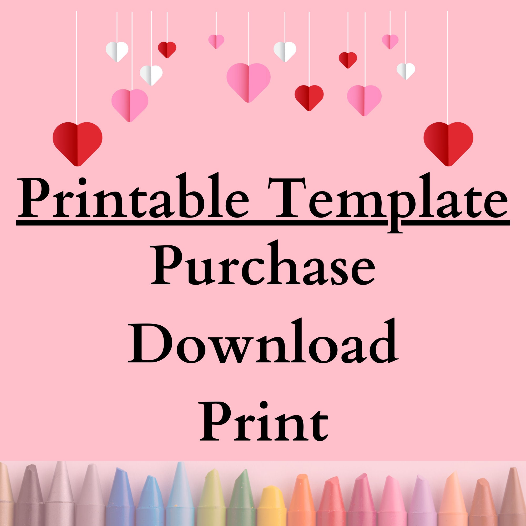 Valentine's Day Candy Hearts Coloring Printable School Teacher Template ...