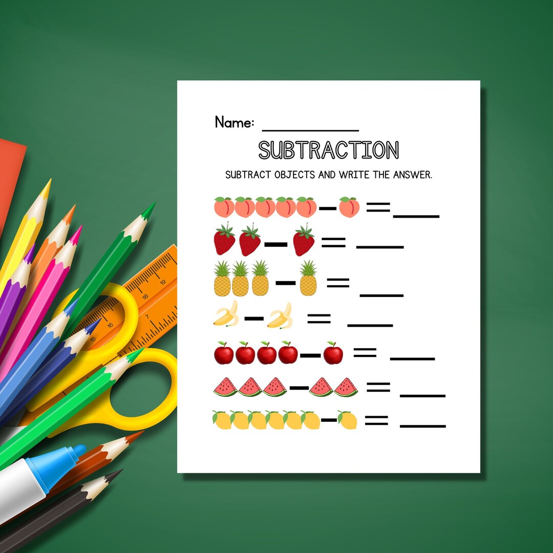 Simple Addition/subtraction Worksheets, Homeschool, Teacher Worksheets ...