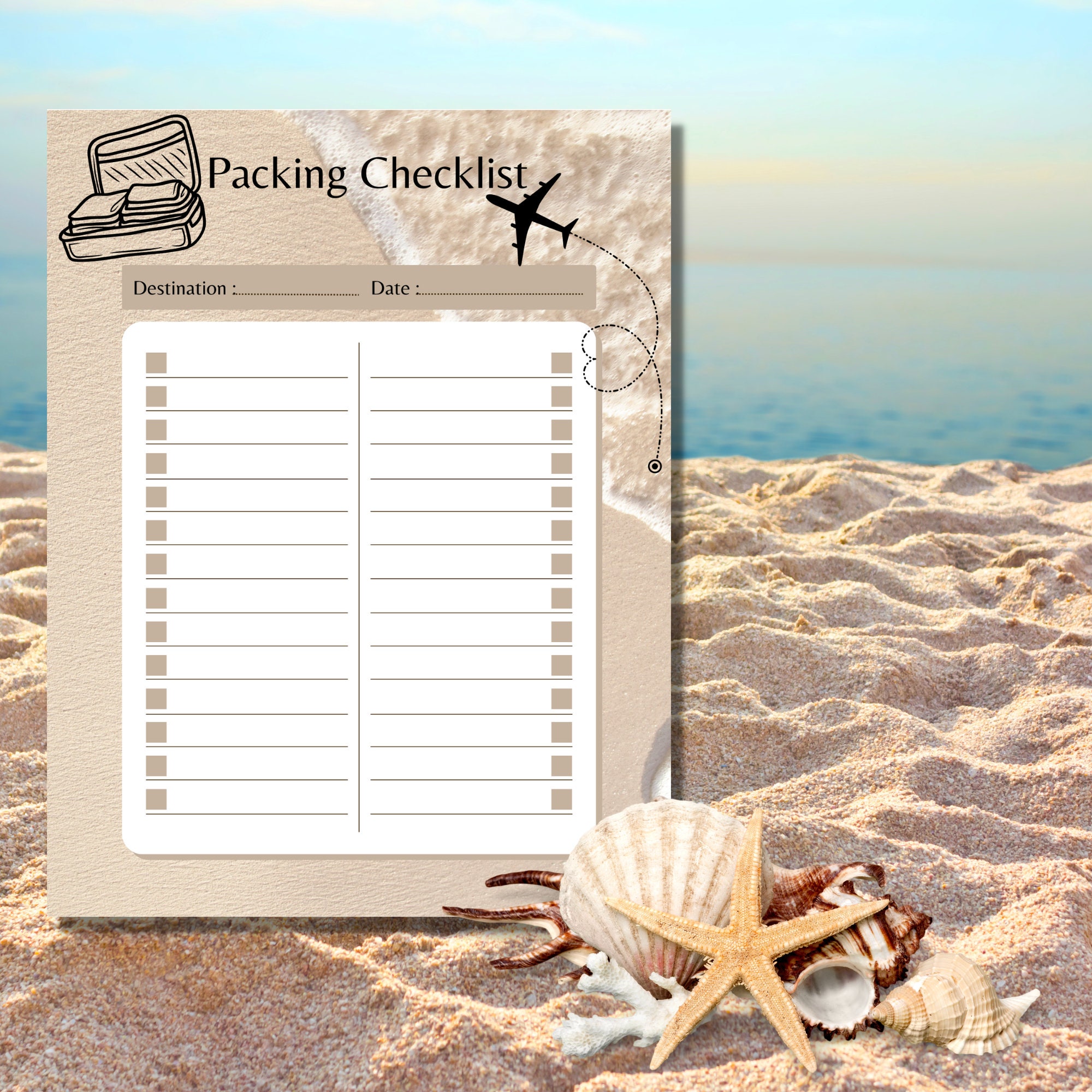 Packing Checklist, Printable, Instant Download, Vacation, Checklist ...