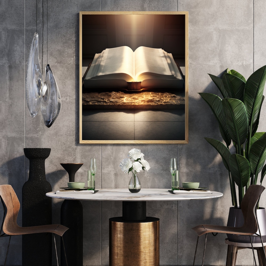 Holy Bible, Ai Generated Art, Home Decor, Digital Art, Wall Art ...
