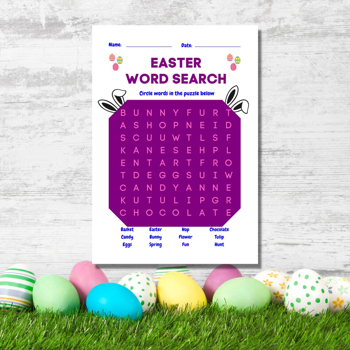 Easter Word Search, Children's Word Search, School, Homeschool ...