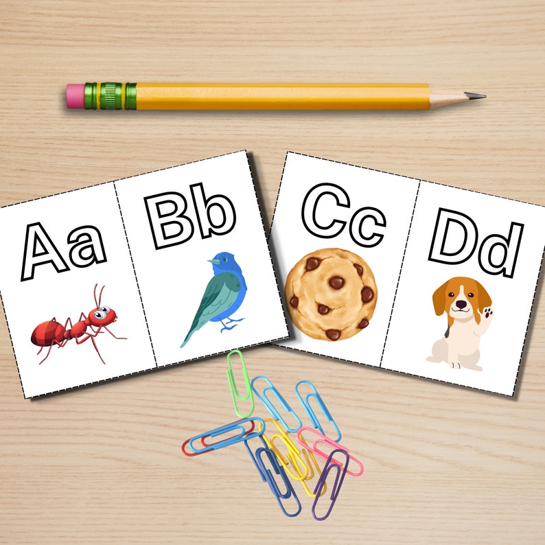 26 Alphabet Flashcards I Printable I Educational I Teacher I Homeschool ...