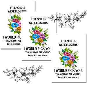 Teacher Appreciation Gift Tags, Customizable, Canva, Thank You, End- Of ...