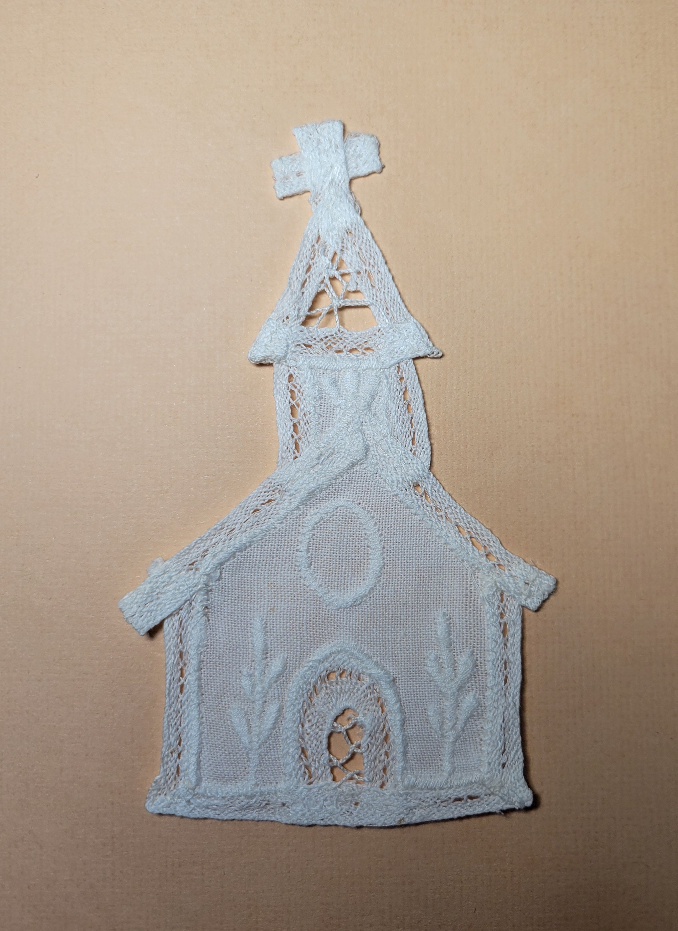 Battenburg Lace Village House Appliques White Primitive Style Lace ...