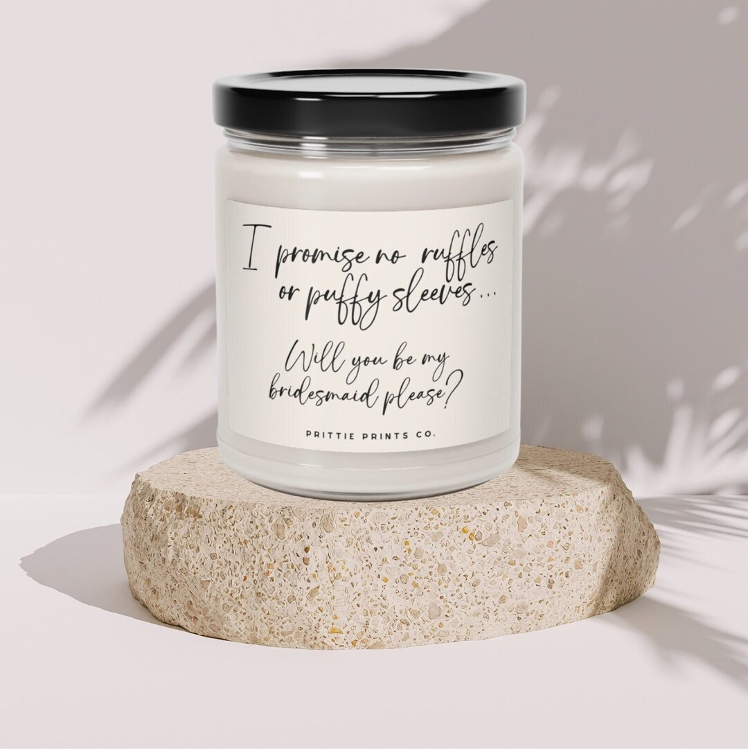 Bridesmaid Proposal Candle, Will You Be My Bridesmaid Candle ...