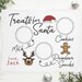 Christmas Placemat for Santa, Cookies for Santa, Santa Cookie Placemat ...