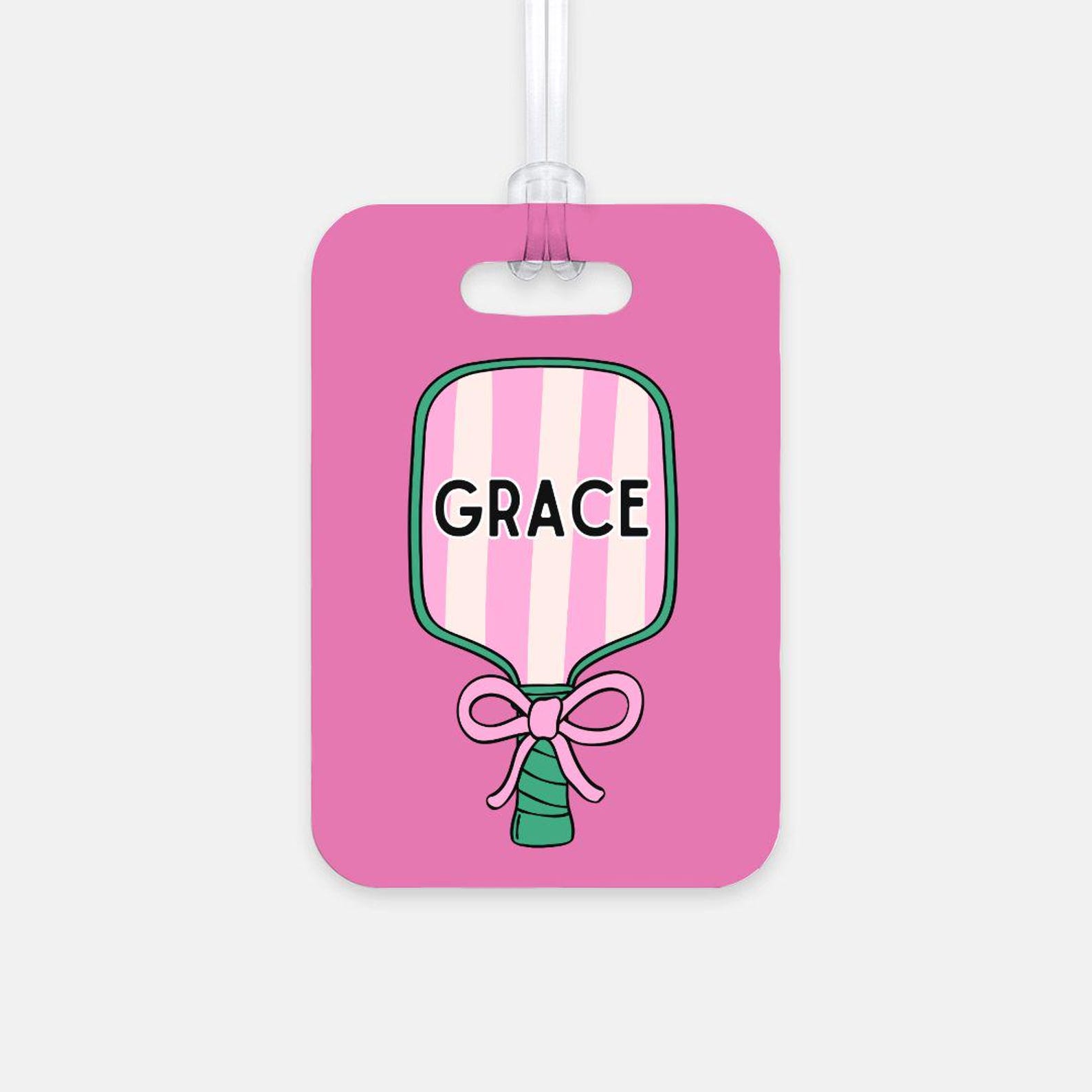 Pickleball Custom Bag Tag, Label With Personalized Name, Sports Bag ...