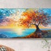 Vibrant Tree of Positive Energy Painting Large Handmade Abstract Art ...