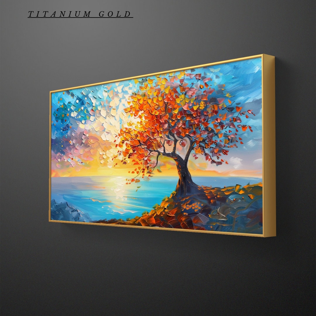 Vibrant Tree of Positive Energy Painting Large Handmade Abstract Art ...